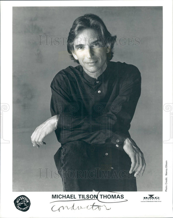 1995 Press Photo michael tilson thomas conductor - Historic Images