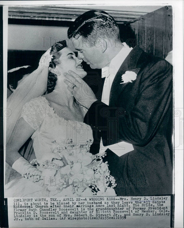 1959 Ruth Chandler Roosevelt Henry Lindsley - Historic Images