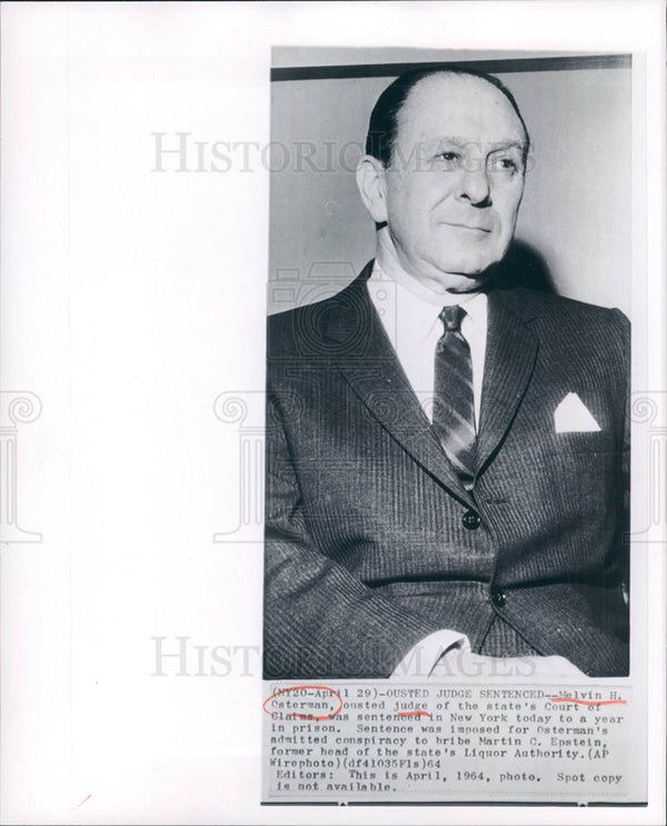 1964 Judge Melvin H. Osterman - Historic Images