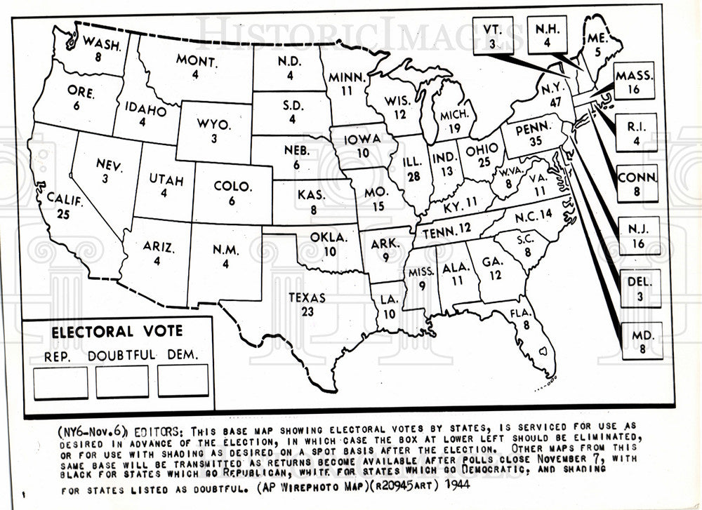Printable Electoral College Map