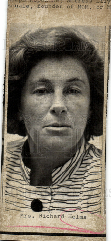 1970, Mrs. Richard Helms - Historic Images