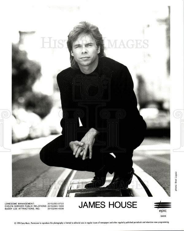 1995, James House singer country House Band - Historic Images