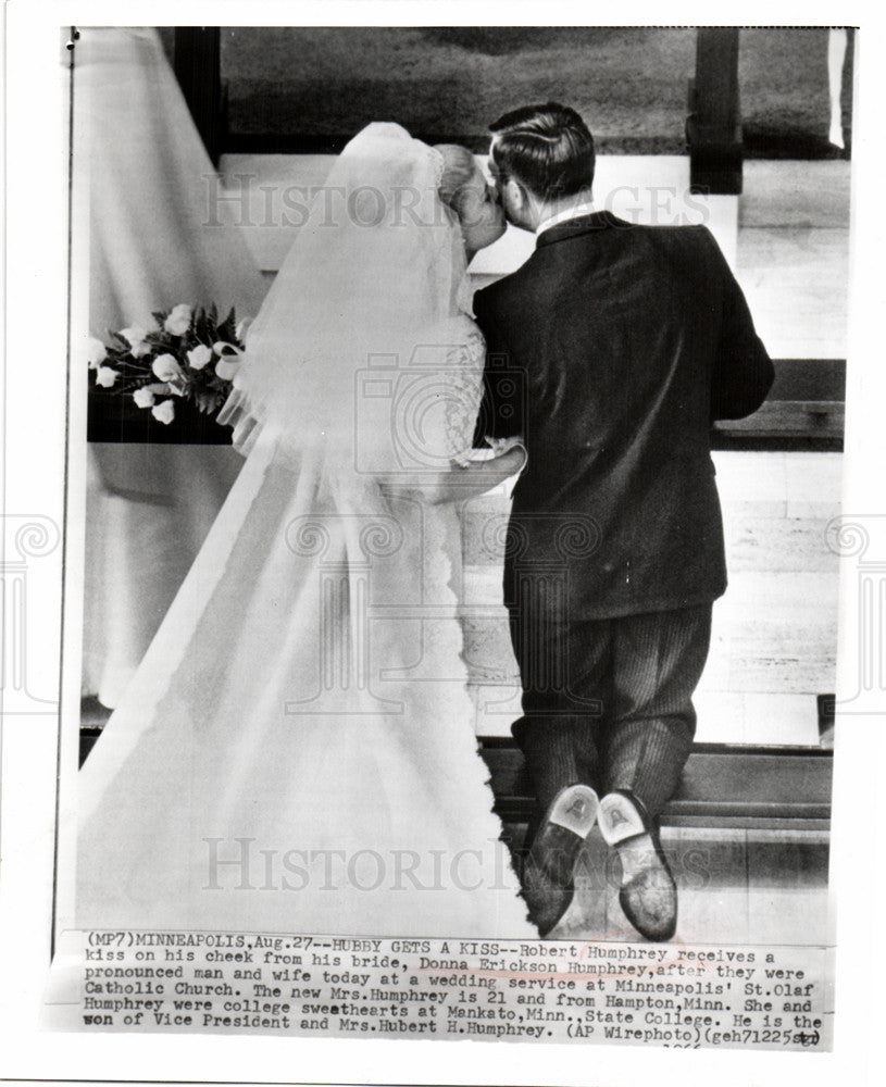 1966, Robert Humphrey Donna Erickson wedding - Historic Images