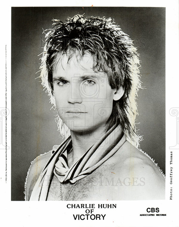 1985, Charlie Huhn, rock singer - Historic Images