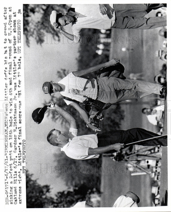 1961, Gene Littler 2-foot Putt US Open - Historic Images