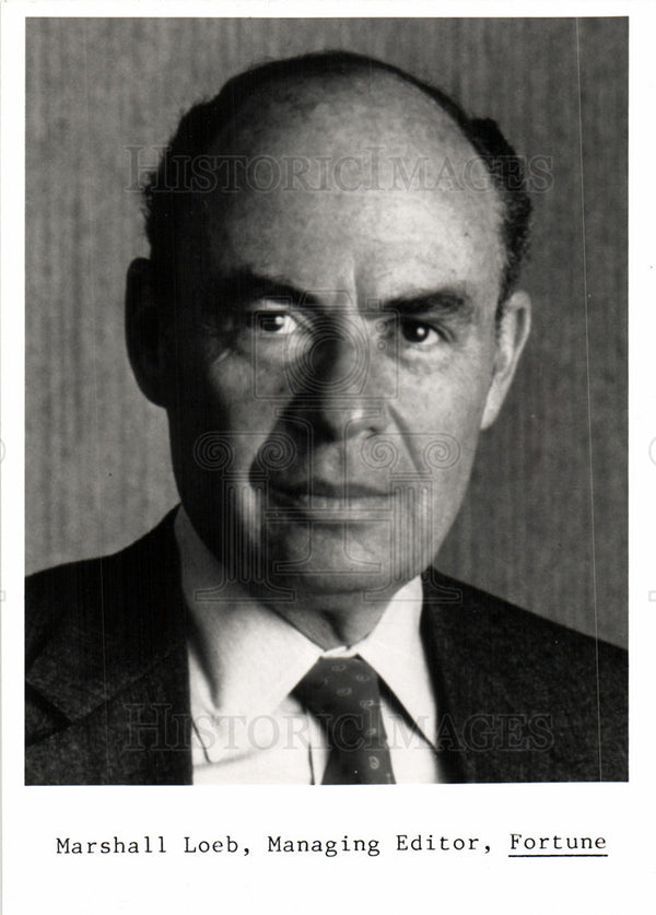 1989, Marshall Loeb American author - Historic Images