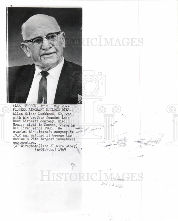 1969, Allan Haines Lockheed Aircraft Builder - Historic Images