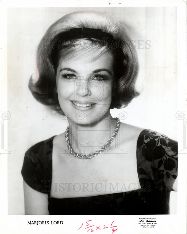 1964, Marjorie Lord American actress - Historic Images