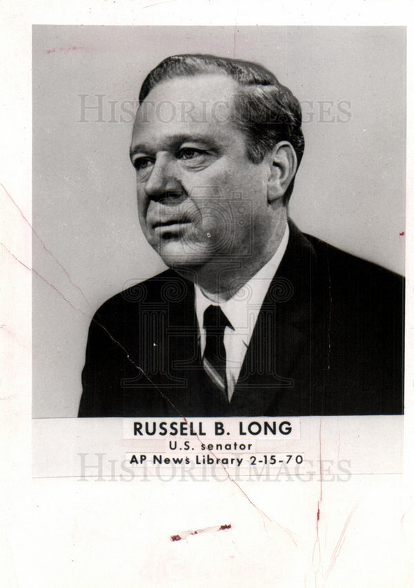 1970, Russell B.Long American politician - Historic Images