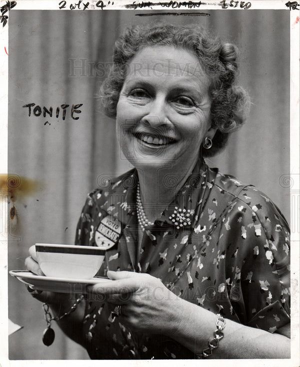 1954, Katie Louchheim Vice Chairwoman Poet - Historic Images