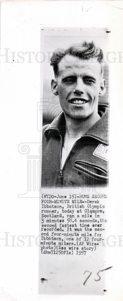 1957, Derek Ibbotson, second fastest time - Historic Images