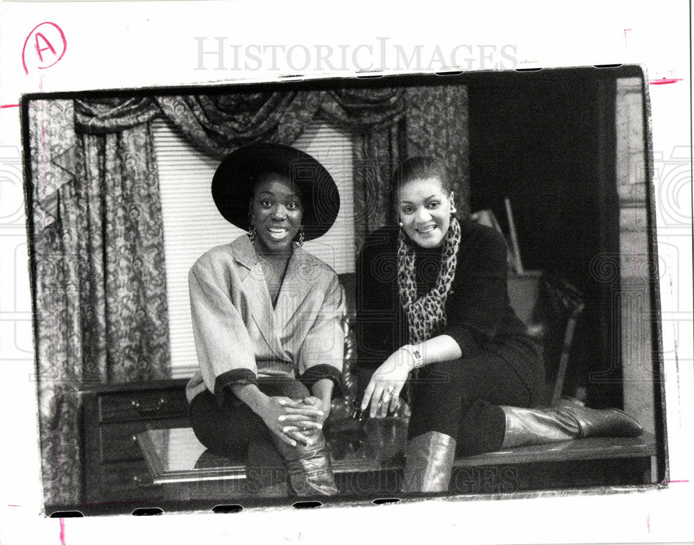 1990, Marsha Jackson, Andrea Fry, Sisters - Historic Images