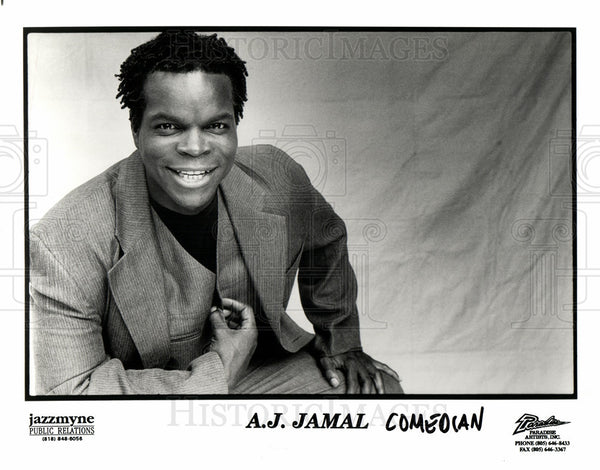 Press Photo A.J. JAMAL, Comedian - Historic Images
