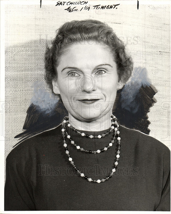 1958, Mildred Jeffrey labor activist - Historic Images