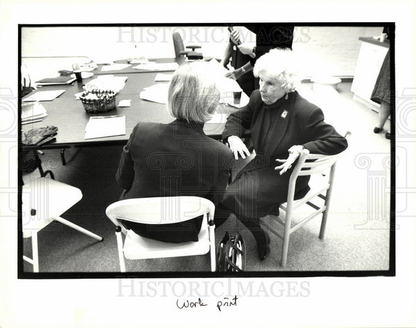 1993, Mildred Jeffrey political activist UAW - Historic Images