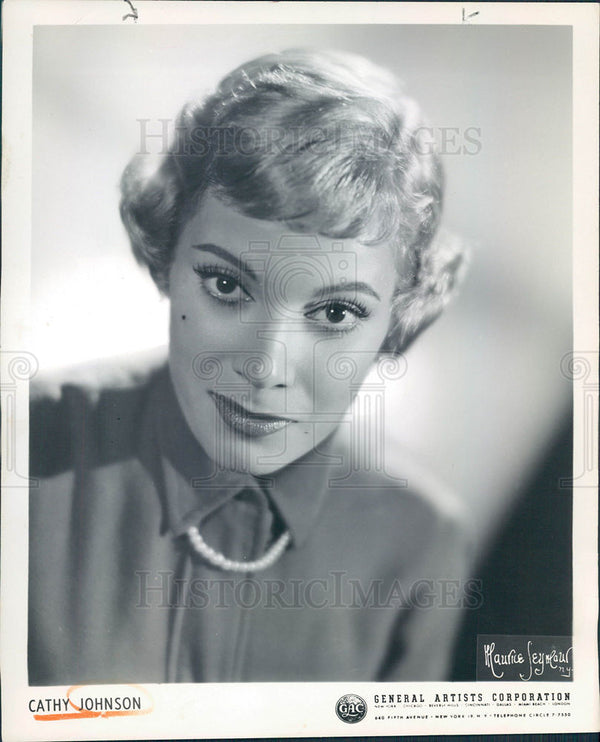 1959, Cathy Johnson Cleveland Singer Music - Historic Images
