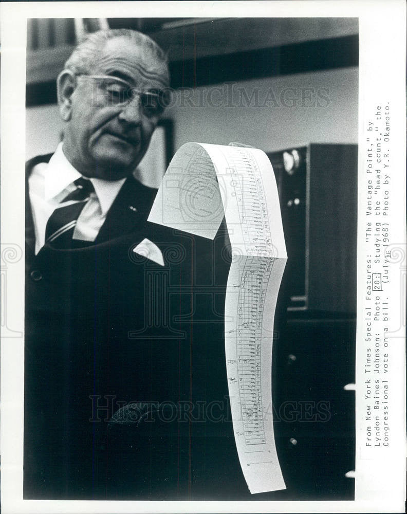 1968, Lyndon Baines Johnson - Historic Images