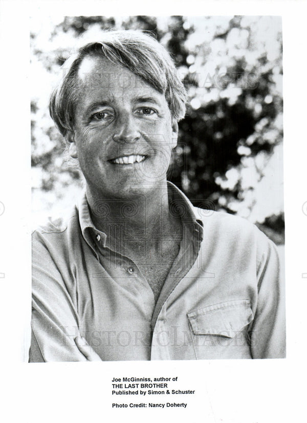 1993, Joe McGinniss American author - Historic Images