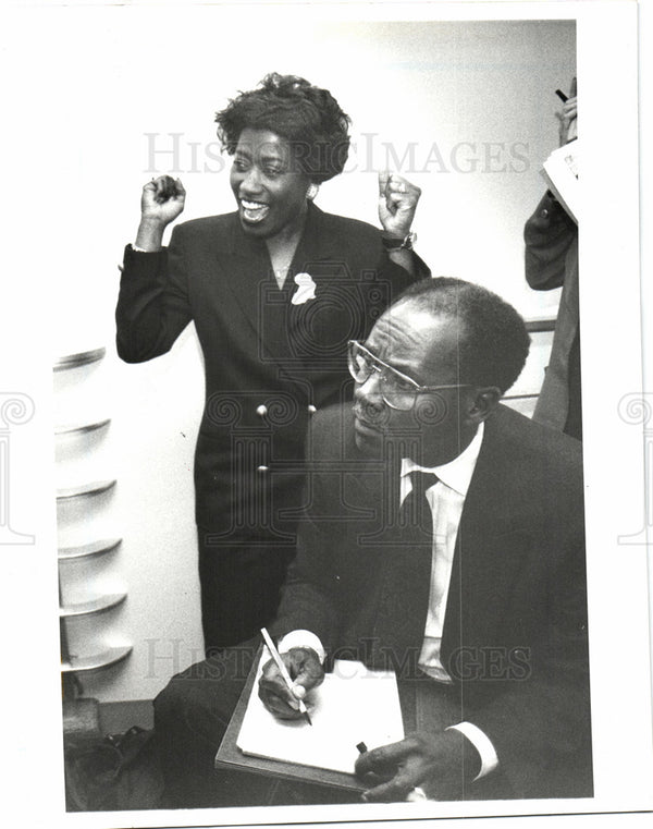 1992, Deborah M.McGriff Detroit schools - Historic Images