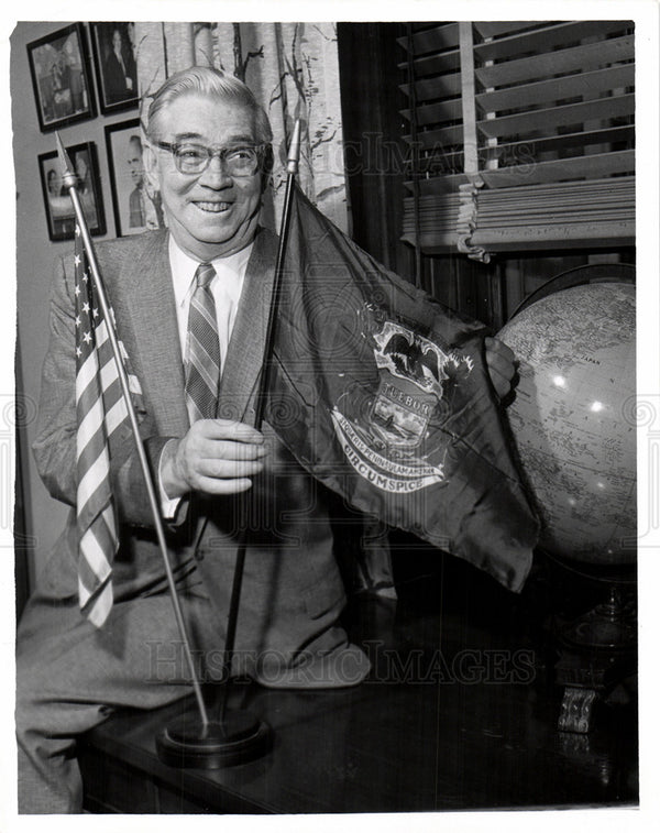 Press Photo Patrick V McNamara US Senator Michigan - Historic Images