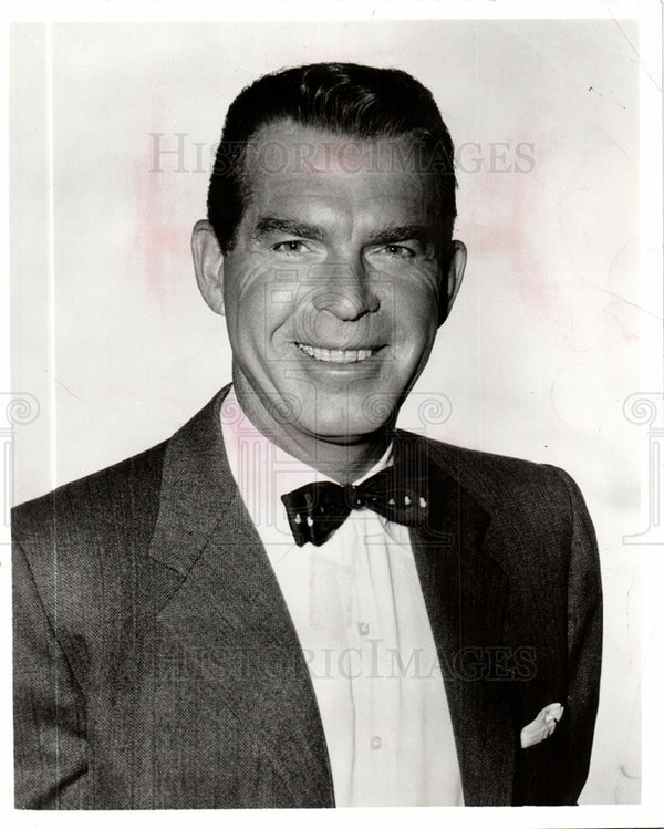 1958, Fred MacMurray actor TV film - Historic Images