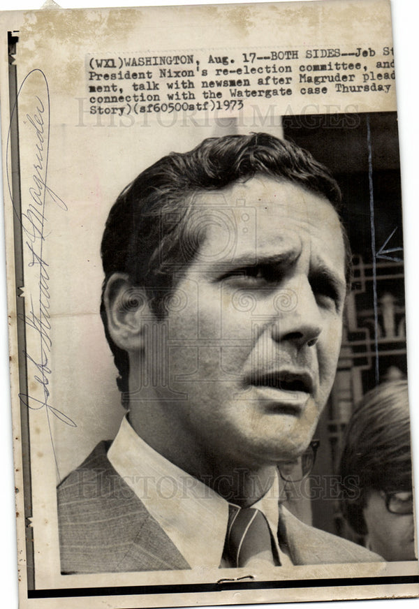 1974, Jeb Stuart Magruder Watergate witness - Historic Images