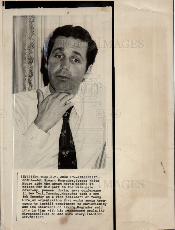 1975, Jeb Magruder New York Watergate - Historic Images