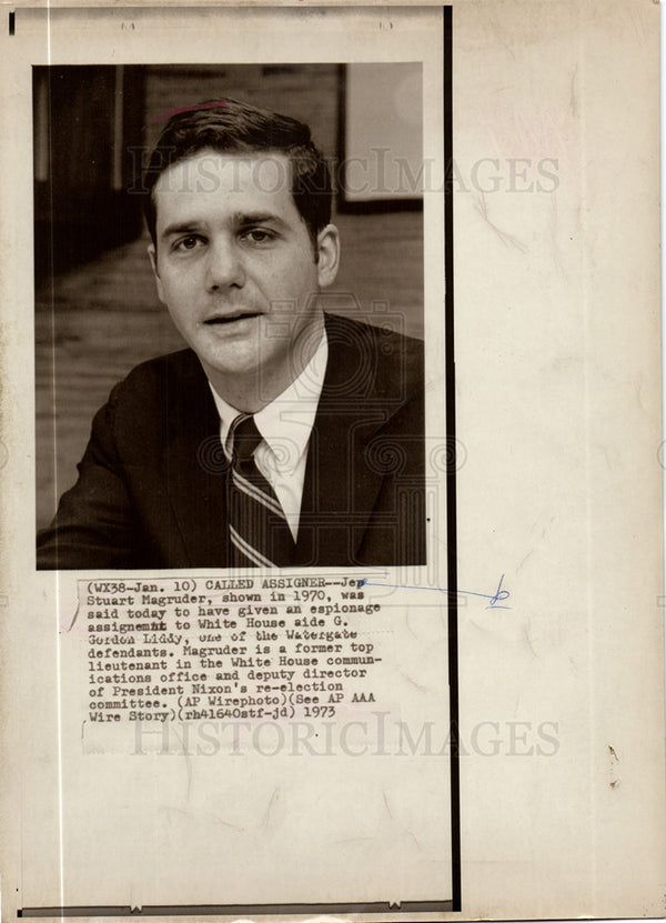 1973, Jeb Stuart Magruder Watergate DC - Historic Images
