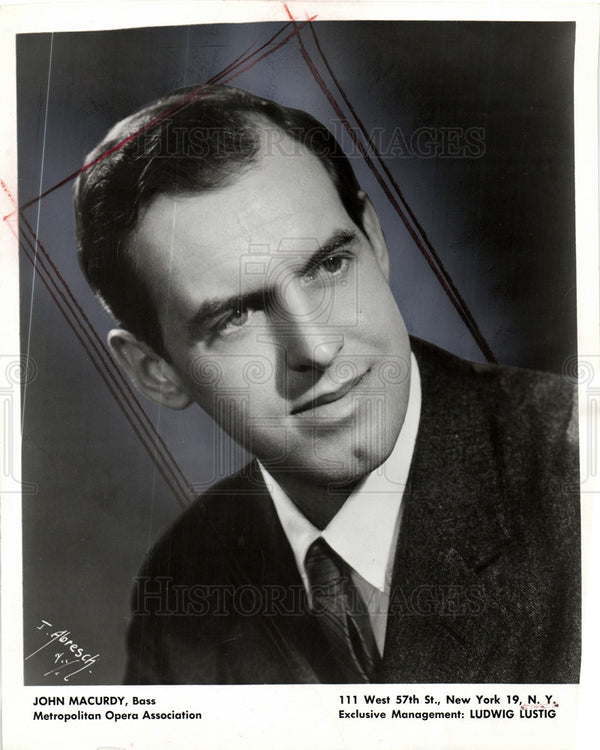 1966, John Macurdy US operatic bass singer - Historic Images