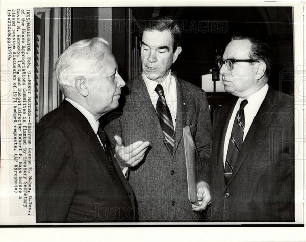 1970, Chairman George Mahon David Kennedy - Historic Images