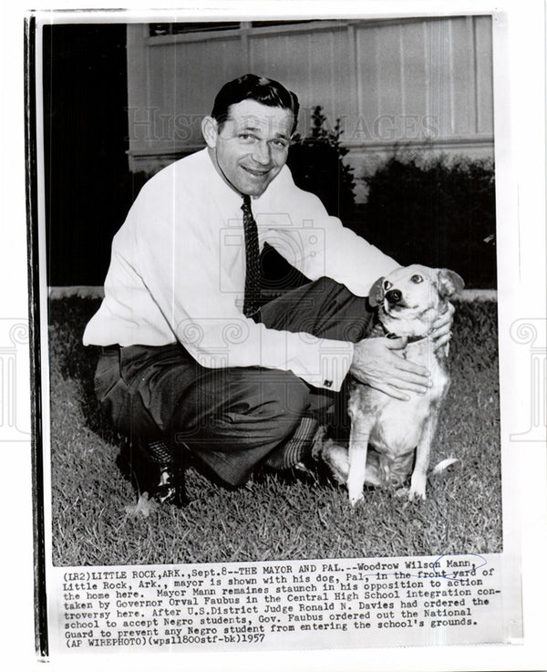 1957, Woodrow Wilson Mann - Historic Images