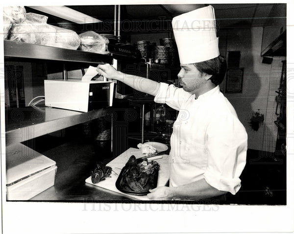 1984, Restaurants Order Technology Printouts - Historic Images