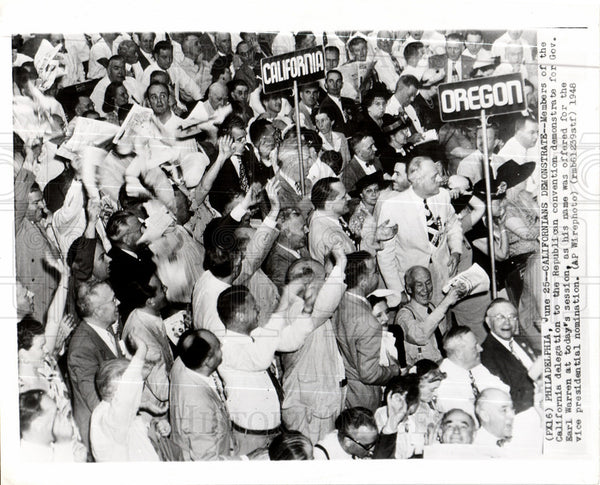 1948, Governor Earl Warren California - Historic Images