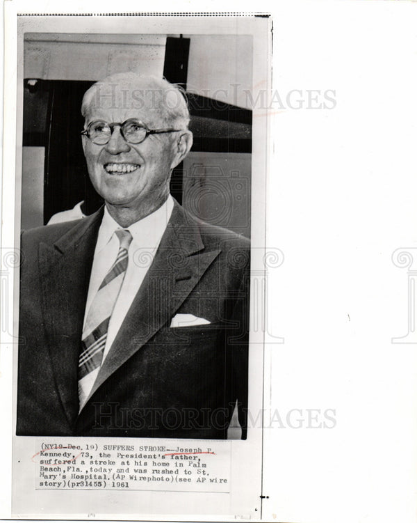 1961, Joseph P.Kennedy businessman political - Historic Images