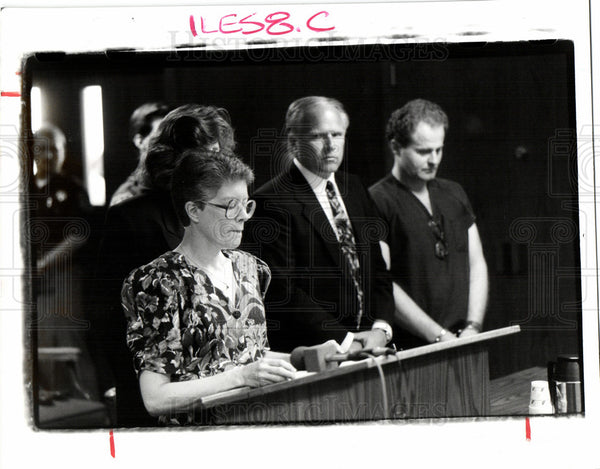 1992, Alana Hoeft Cindy Jones Williams trial - Historic Images