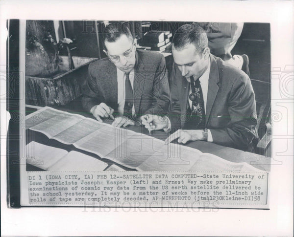 1950, Joseph Kasper Ernest Ray Cosmic Data - Historic Images