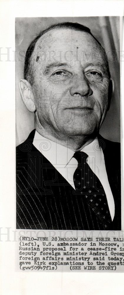 Press Photo Alan Goodrich Kirk admiral USA Navy - Historic Images