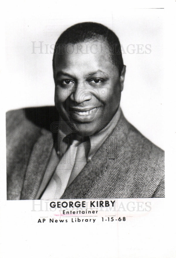 1968, George Kirby American singer actor - Historic Images