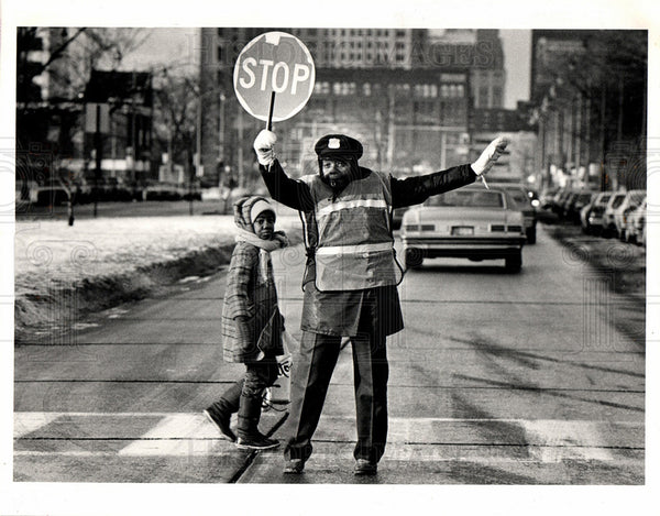 1984, Ruby Richardson helped cross thestreet - Historic Images