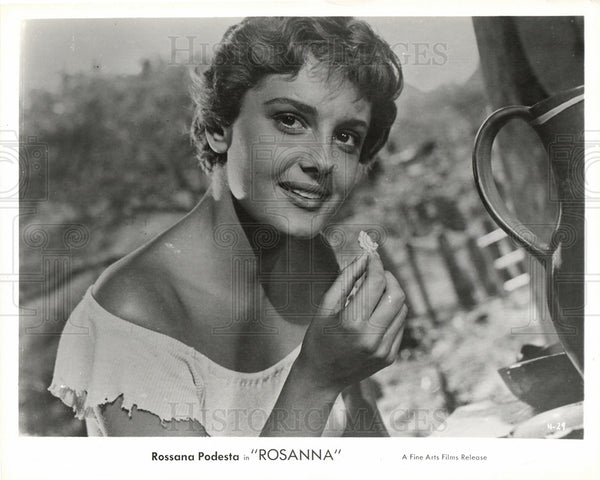 1955, Rossana Podest? actress Italy Rossana - Historic Images