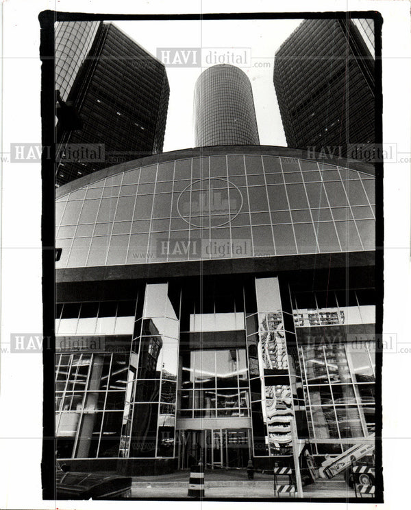 Ren Center new entrance renovation 1988 Vintage Photo Print - Historic ...