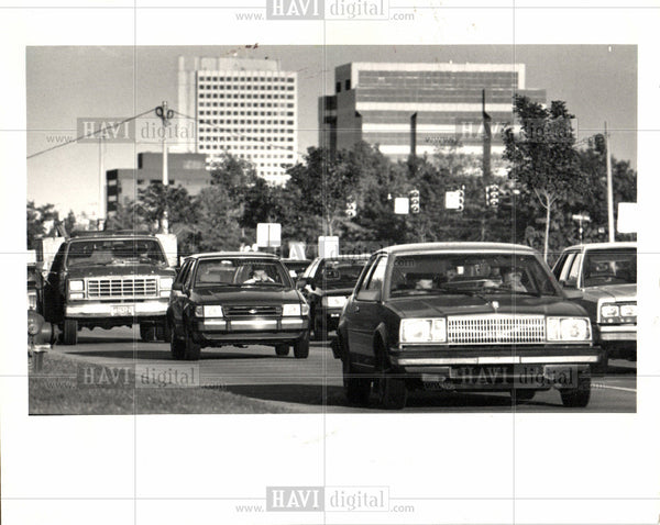 tory michigan big beaver traffic 1987 Vintage Photo Print - Historic Images