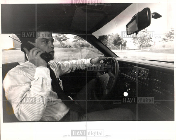 Cellular Phone John Vitta sales Manage 1981 Vintage Photo Print ...