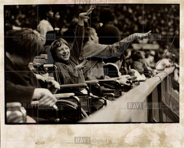 Handicapped children laugh at Circus 1974 Vintage Photo Print ...
