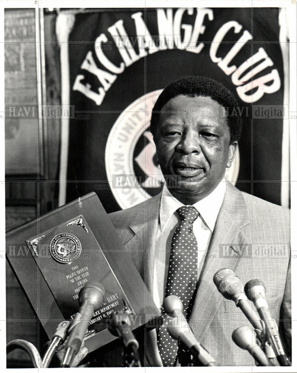 Detroit Police Chief William Hart 1982 Vintage Photo Print - Historic ...