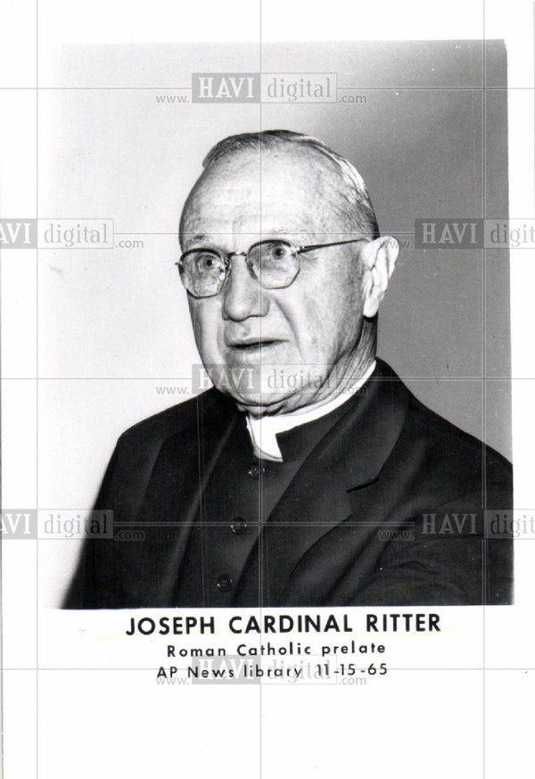 JOSEPH CARDINAL RITTER ROMAN CATHOLIC 1965 Vintage Photo Print ...