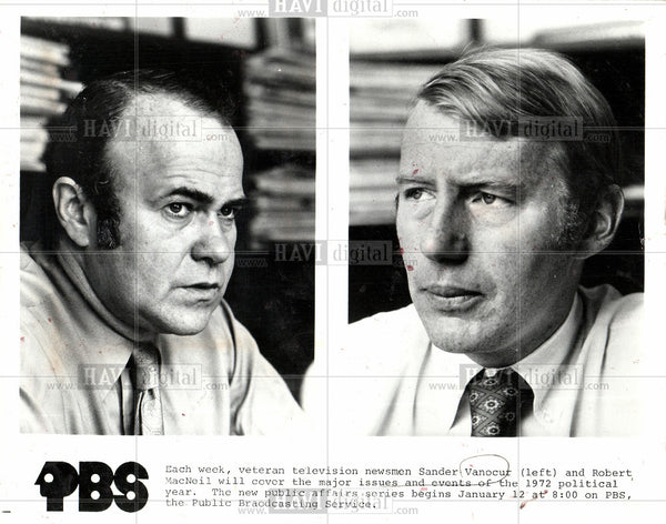 Sander "Sandy" Vanocur - Journalist 1974 Vintage Photo Print - Historic ...