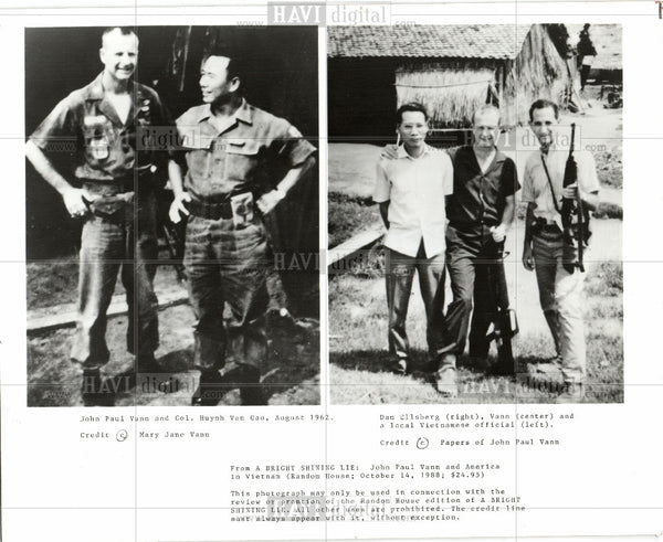 John Paul Vann Lietenant Colonel 1988 Vintage Photo Print - Historic Images