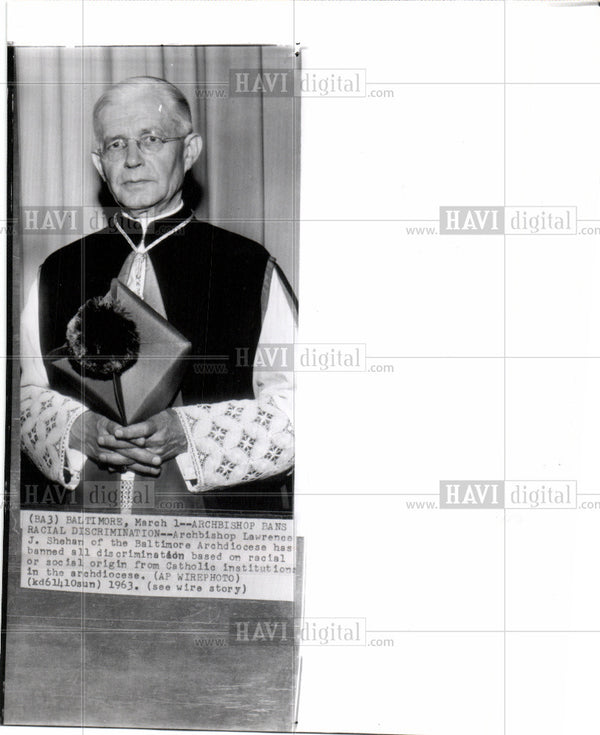 Lawrence Joseph Shehan - Archbishop 1963 Vintage Photo Print - Historic ...