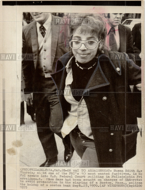 Susan Edith Sax FBI Fugitives Agent 1975 Vintage Photo Print - Historic ...